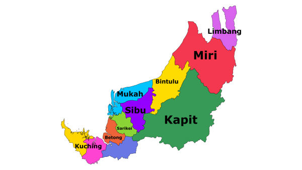 Map of Sarawak – Great Holiday Travel